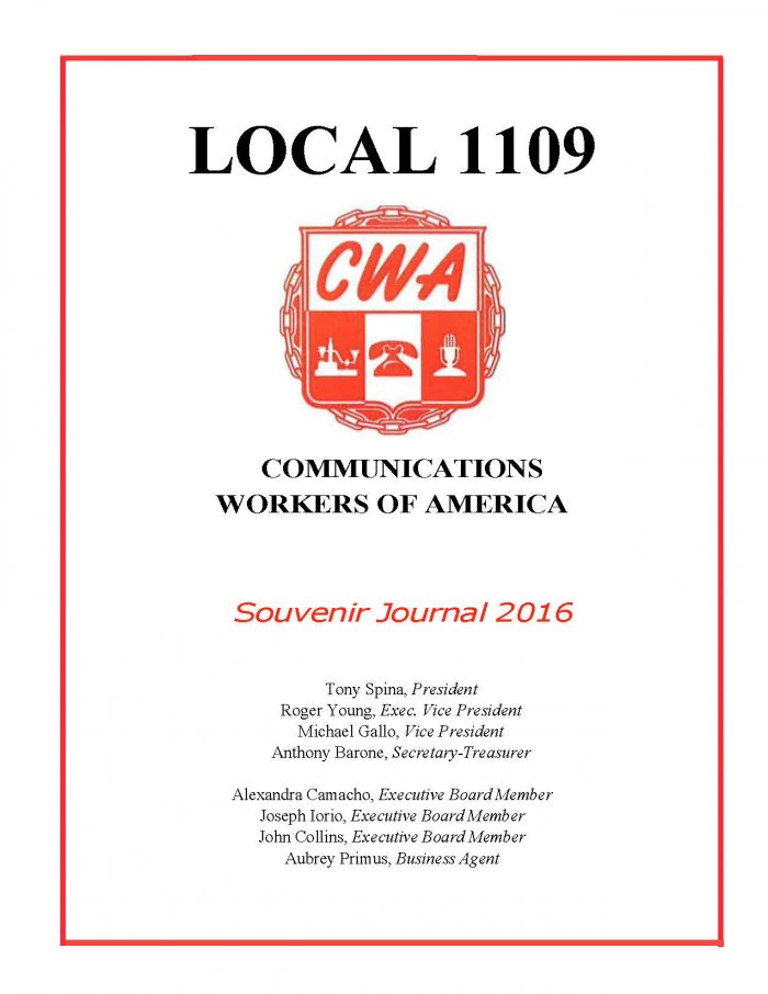 CWA 1109 | Communications Workers of America • Local 1109